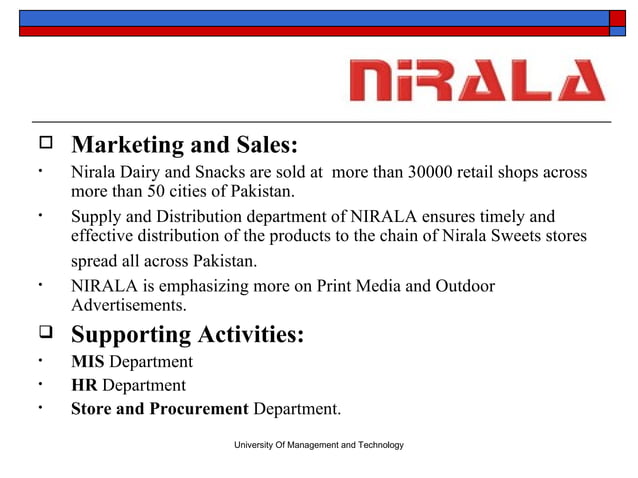 Nirala Sweets | PPT