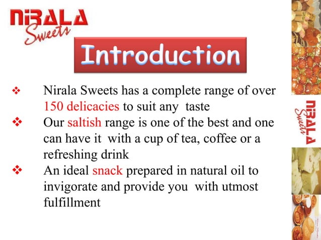 Nirala sweets presentation by rising stars | PPT