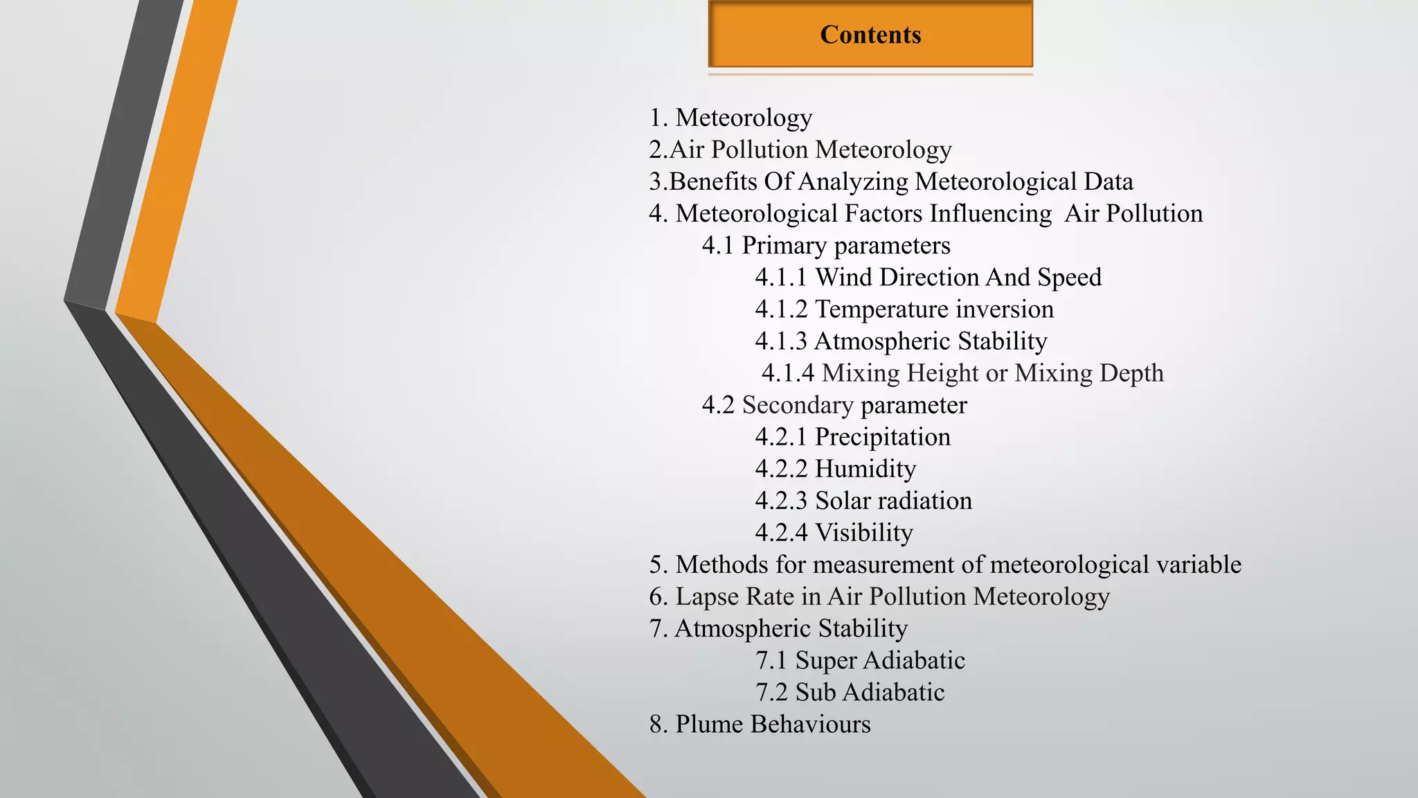 Meteorological Factors Influencing Air Pollution And Atmospheric ...