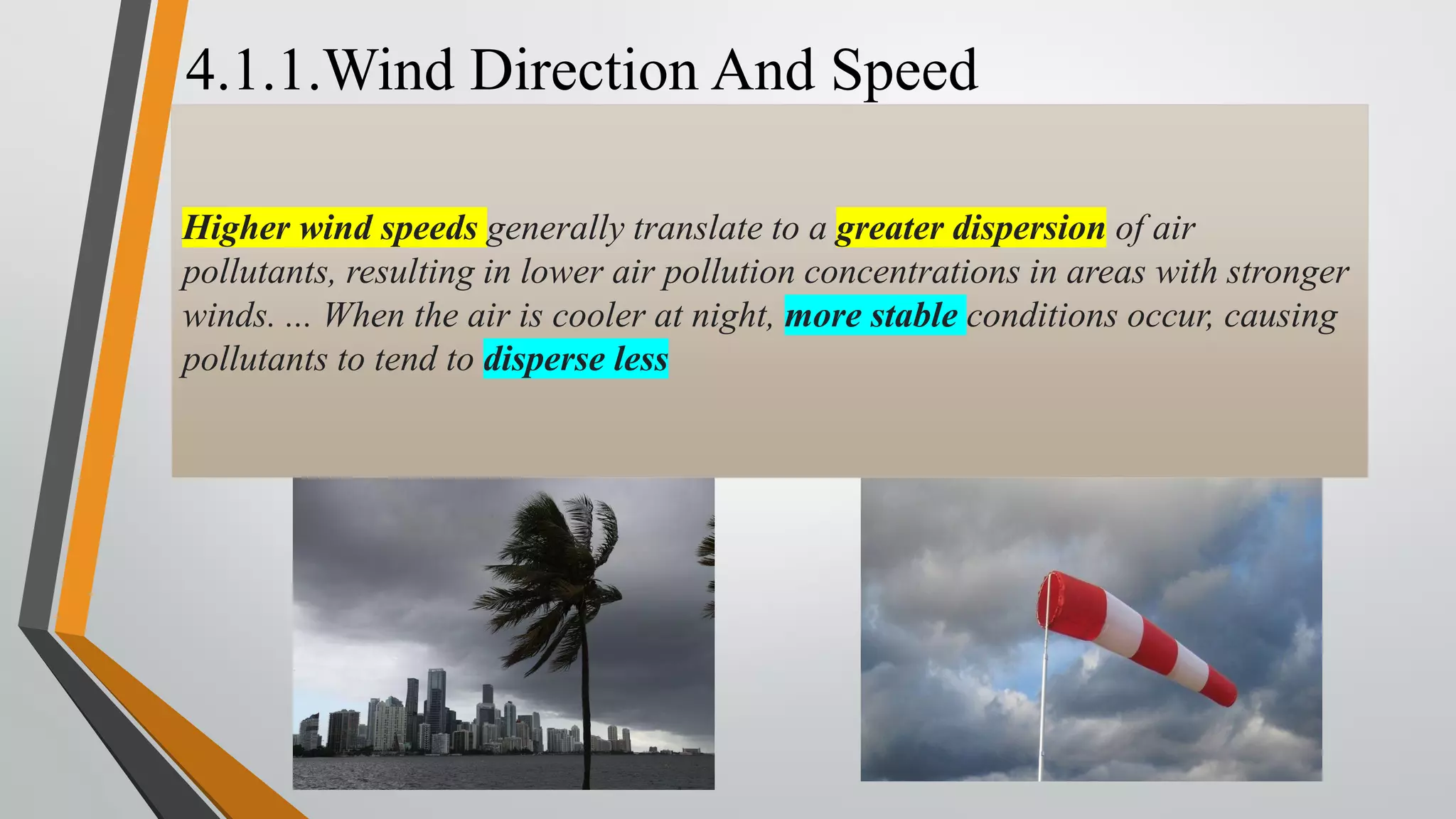 Meteorological Factors Influencing Air Pollution And Atmospheric
