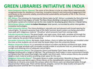 Feed Green to Read Green: Green Library Movement for Sustainable ...