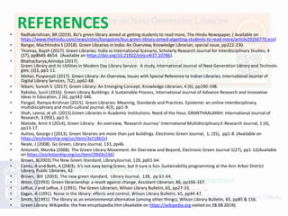 Feed Green to Read Green: Green Library Movement for Sustainable ...