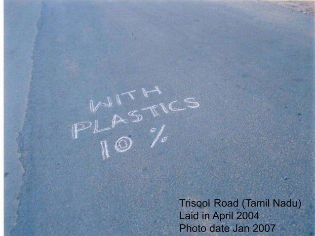 plastic in road construction | PPTX | Chemistry | Science