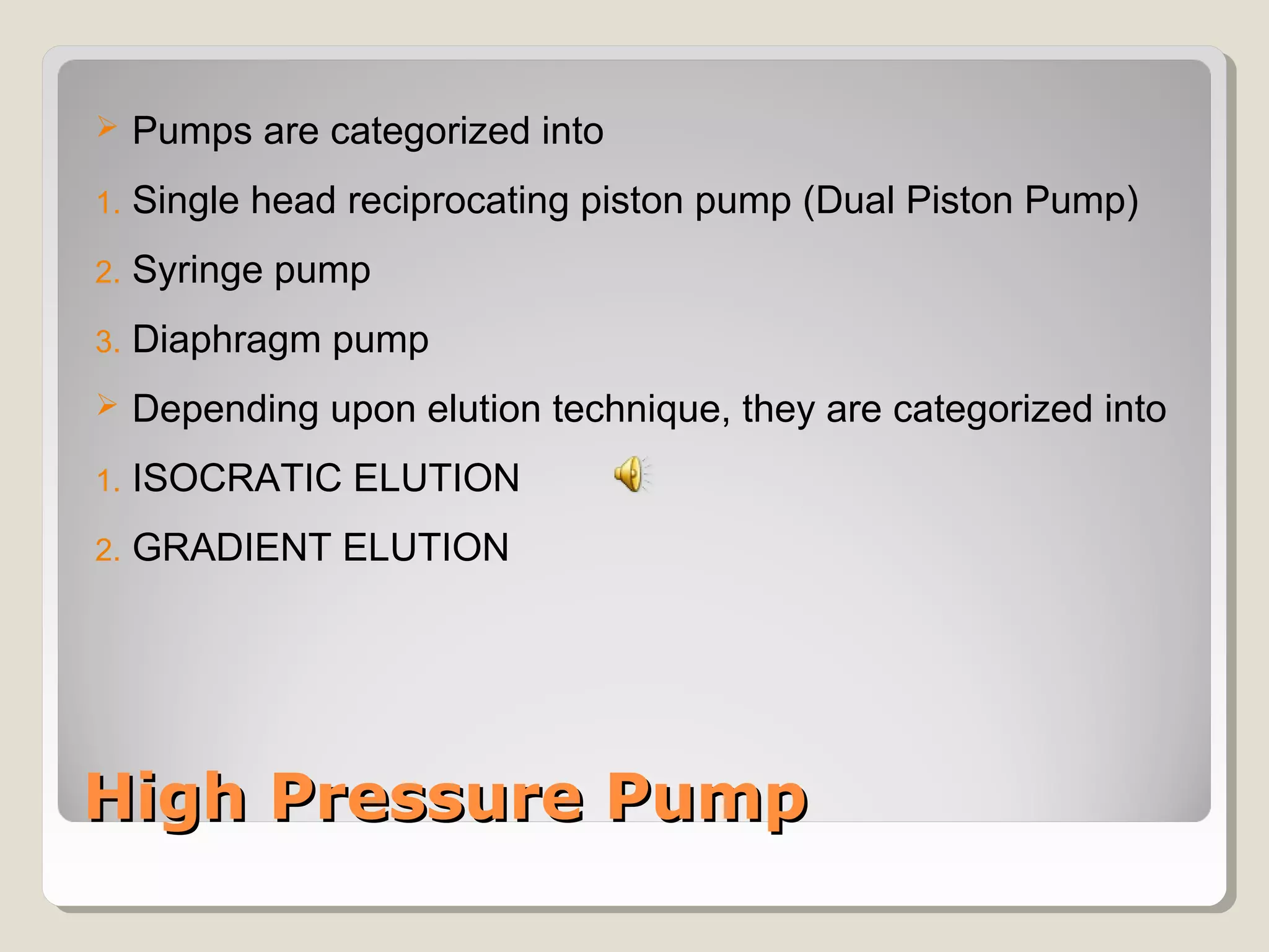 HPLC-HIgh Pressure/Performance Liquid Chromatography | PPT
