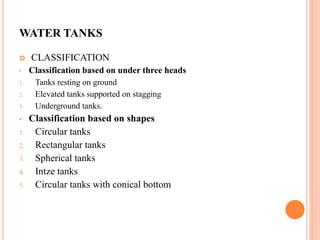 introduction of intze tank | PPTX