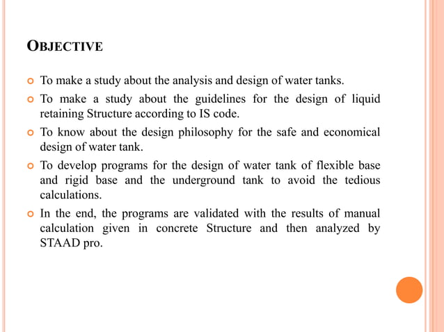 introduction of intze tank | PPTX