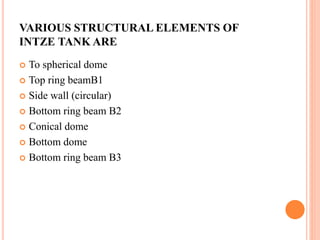 introduction of intze tank | PPTX