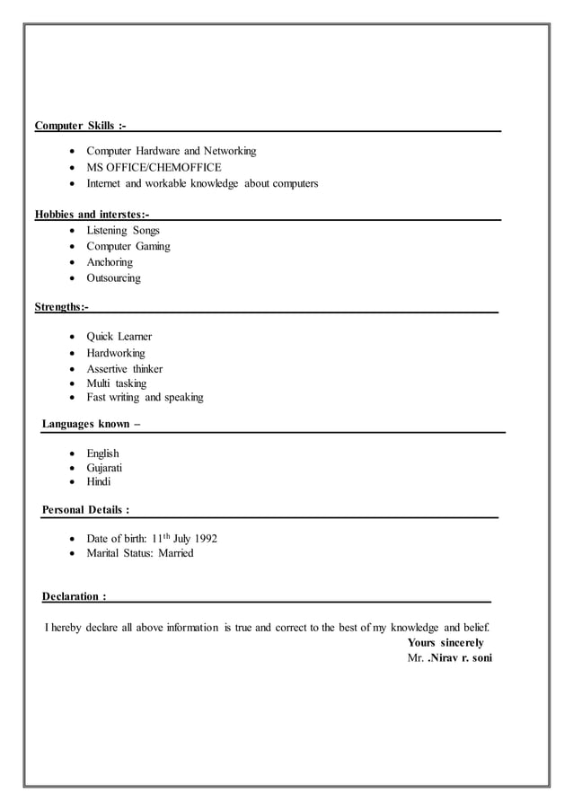 Nirav cv copy | DOCX