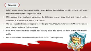 Punjab National Bank Fraud (Nirav Modi Scam) ppt presentation slideshare | PPTX