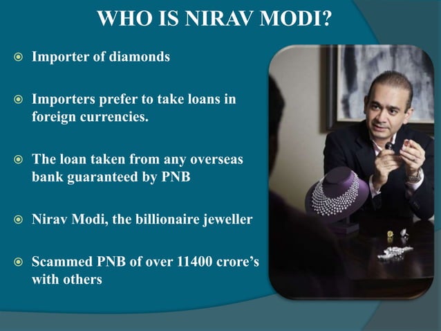 Nirav modi scam presentation | PPTX