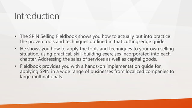 Spin Selling Fieldbook - Neil Rackham | PDF | Sales | Business