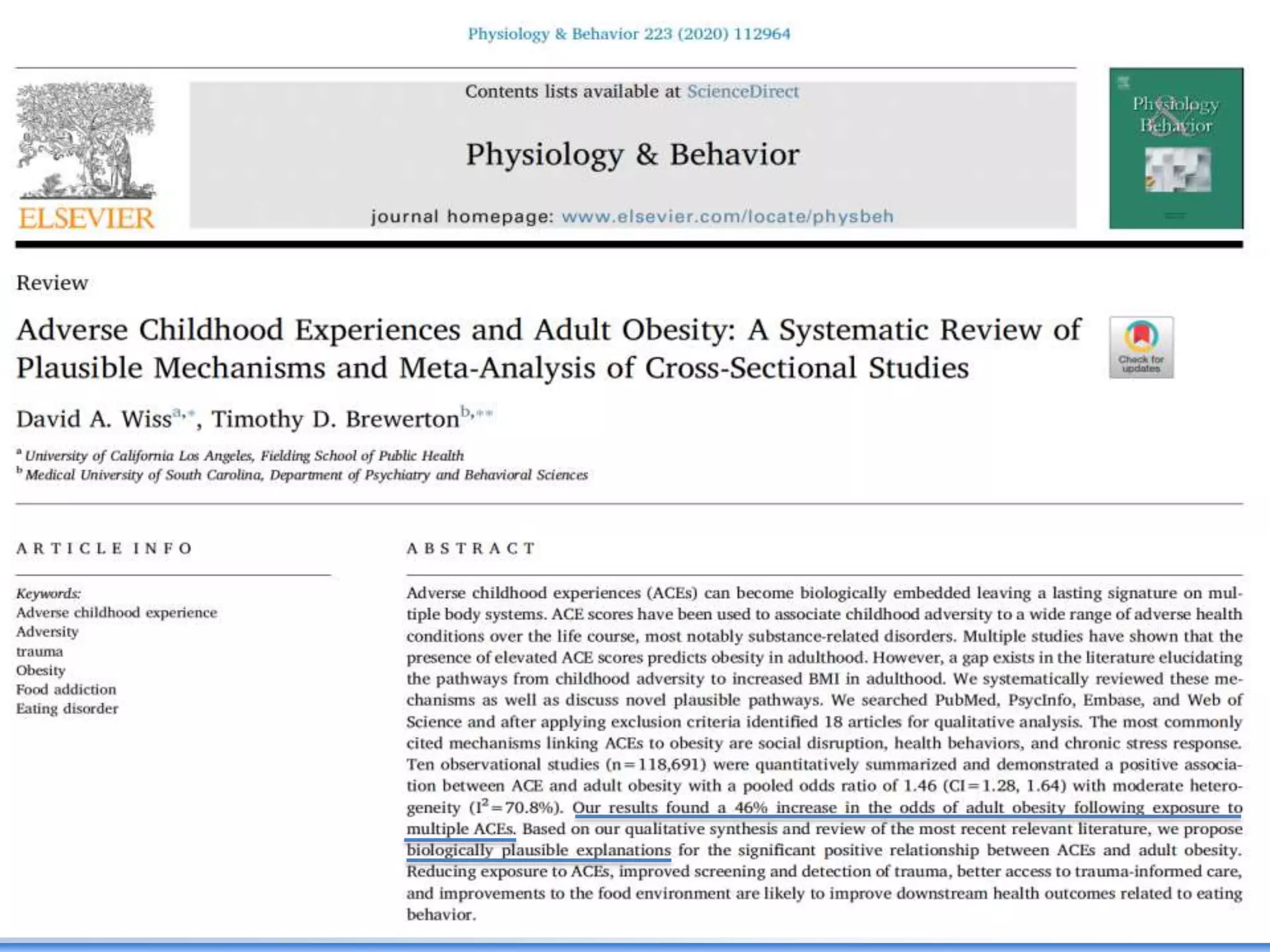 Biological Embedding of Adversity | PPT