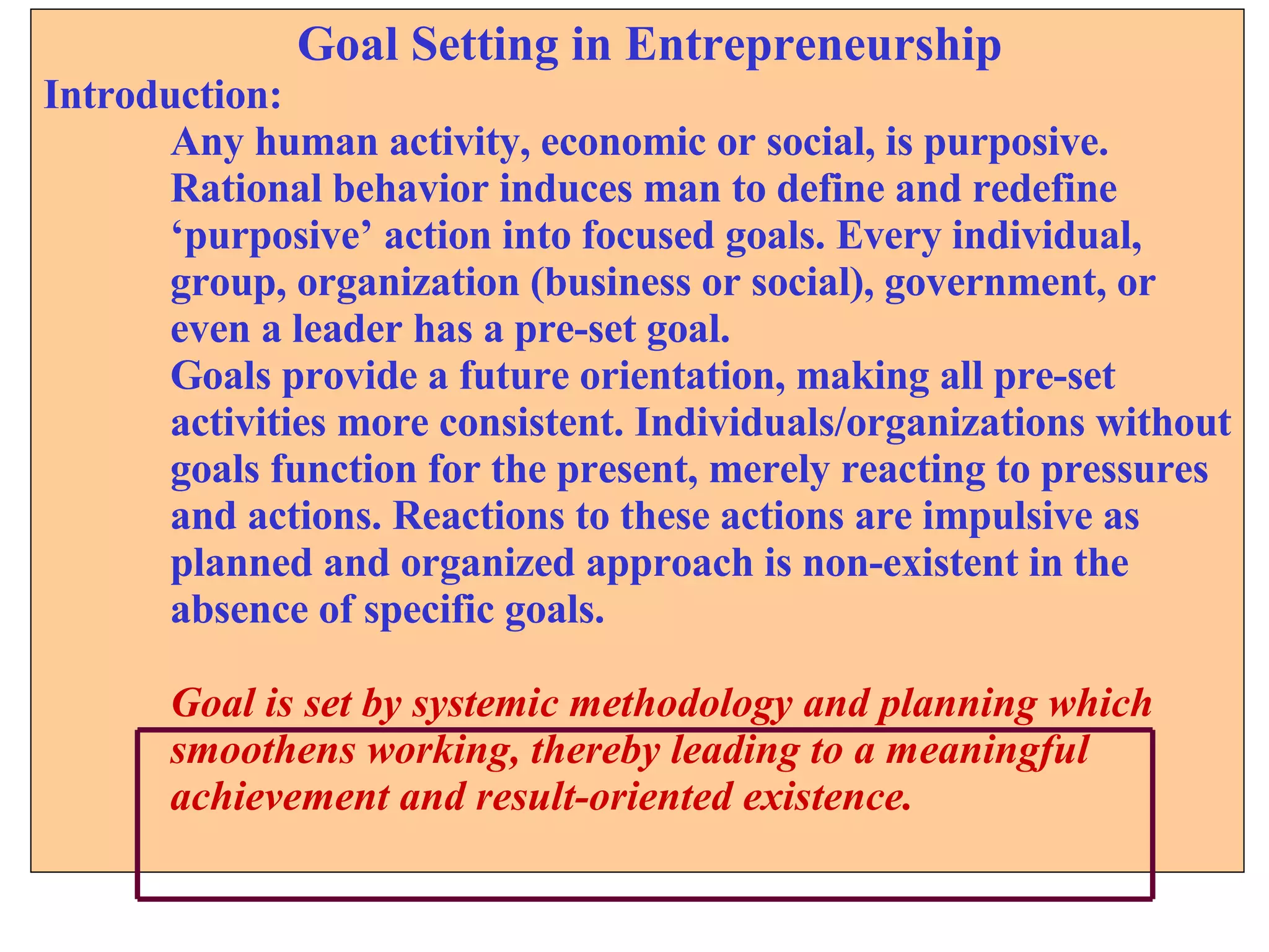 Nirma Etp Goal Setting | PPT