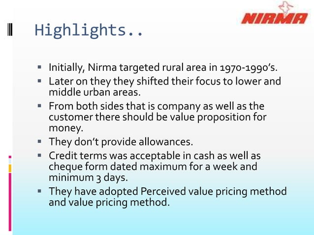 Nirma final ppt | PPTX | Skin Care | Beauty