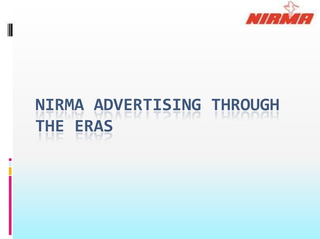 Nirma final ppt | PPTX | Skin Care | Beauty