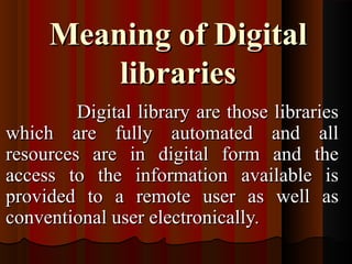 DIGITAL LIBRARY | PPT
