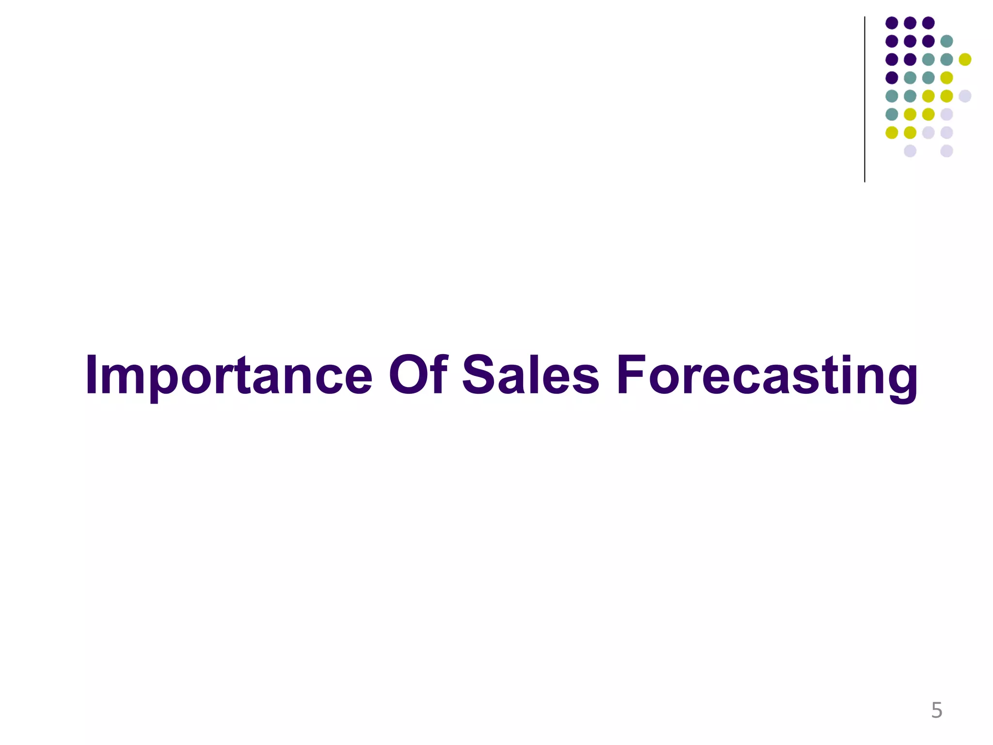 sales forecasting and its method | PPT