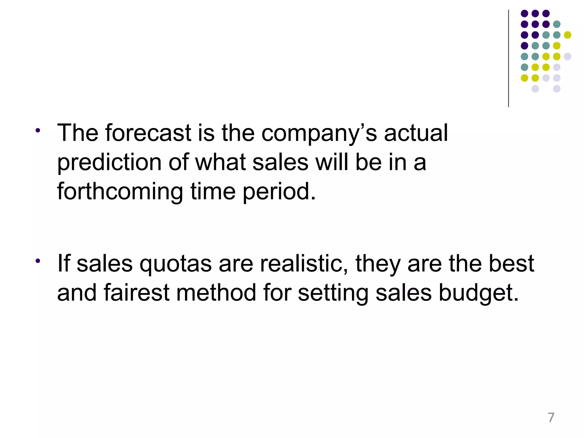 sales forecasting and its method | PPT
