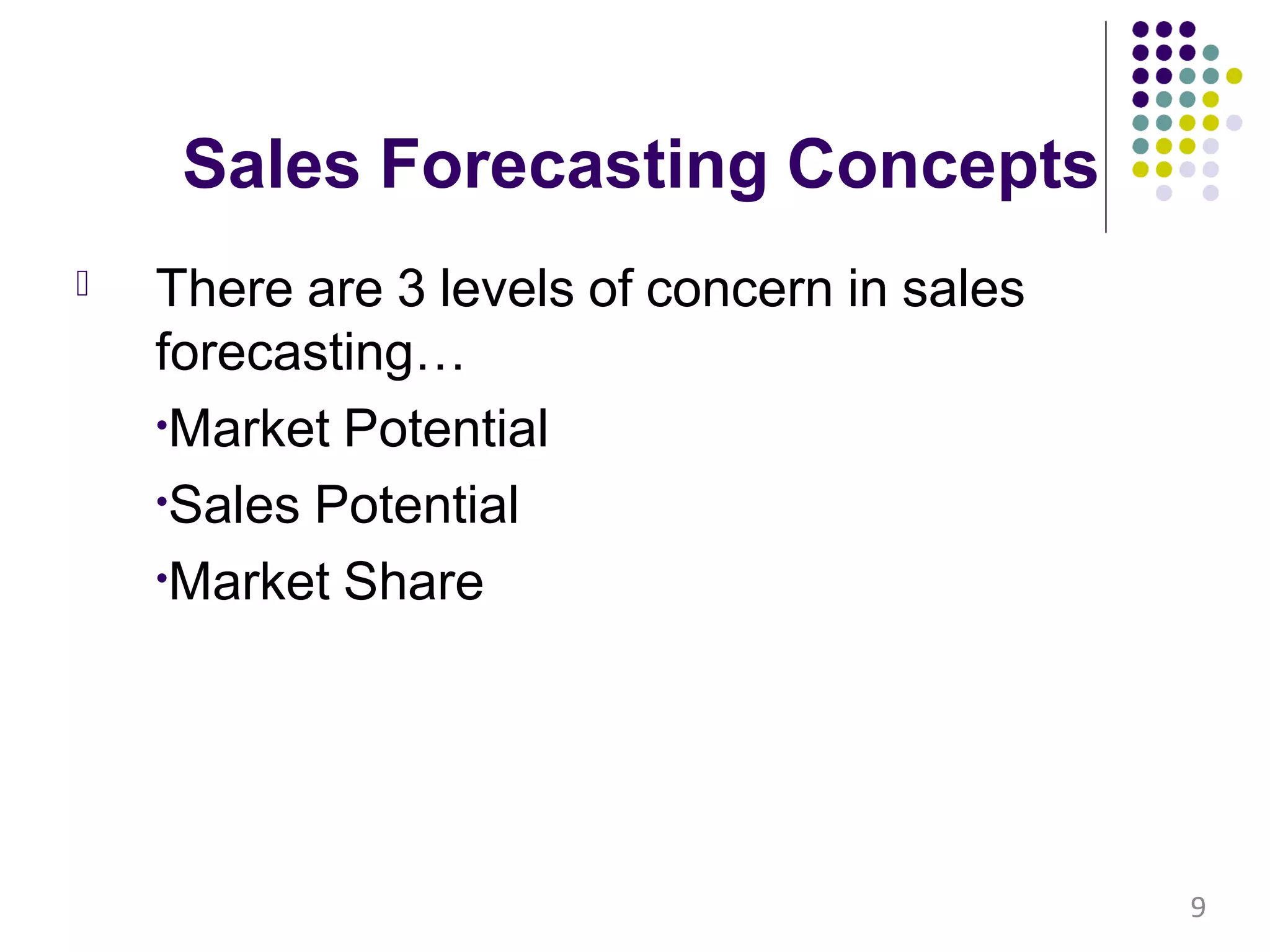 sales forecasting and its method | PPT