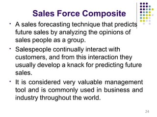 sales forecasting and its method | PPT