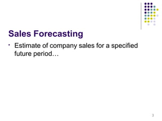 sales forecasting and its method | PPT