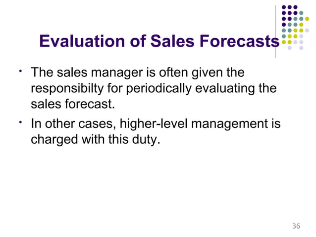 sales forecasting and its method | PPT