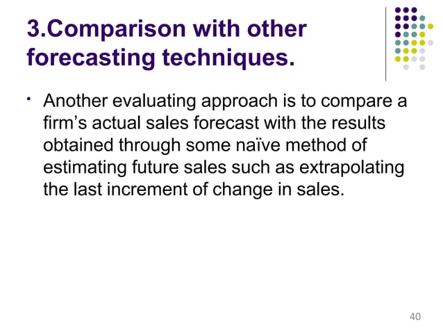 sales forecasting and its method | PPT