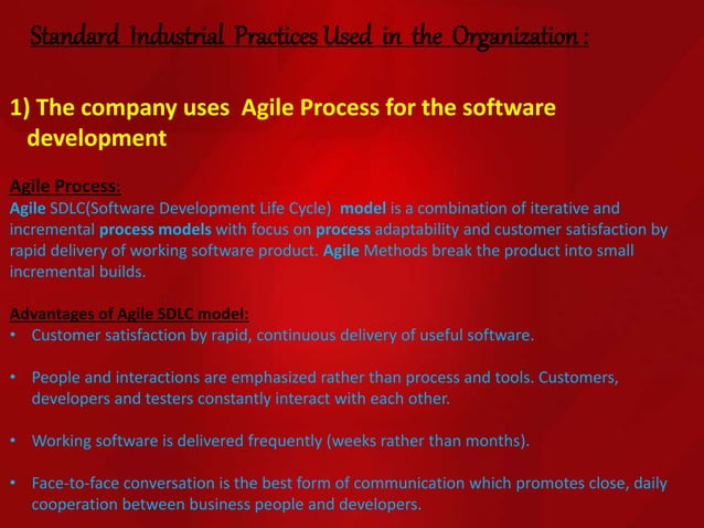 Standard IT practices and Adapting change in the Standard Practices | PPT
