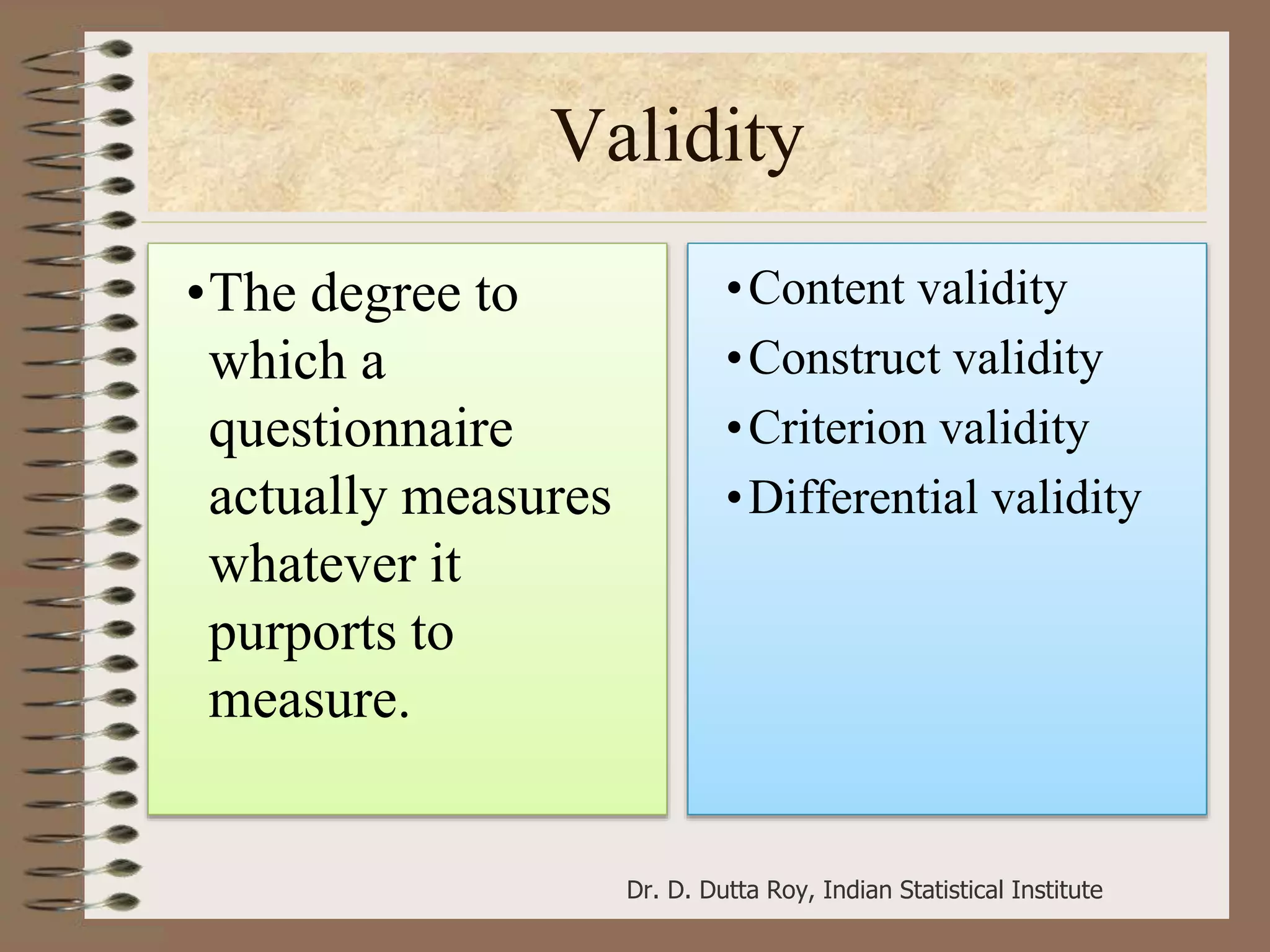 What is Questionnaire ? Lecture for Doctoral fellows in Management | PPT