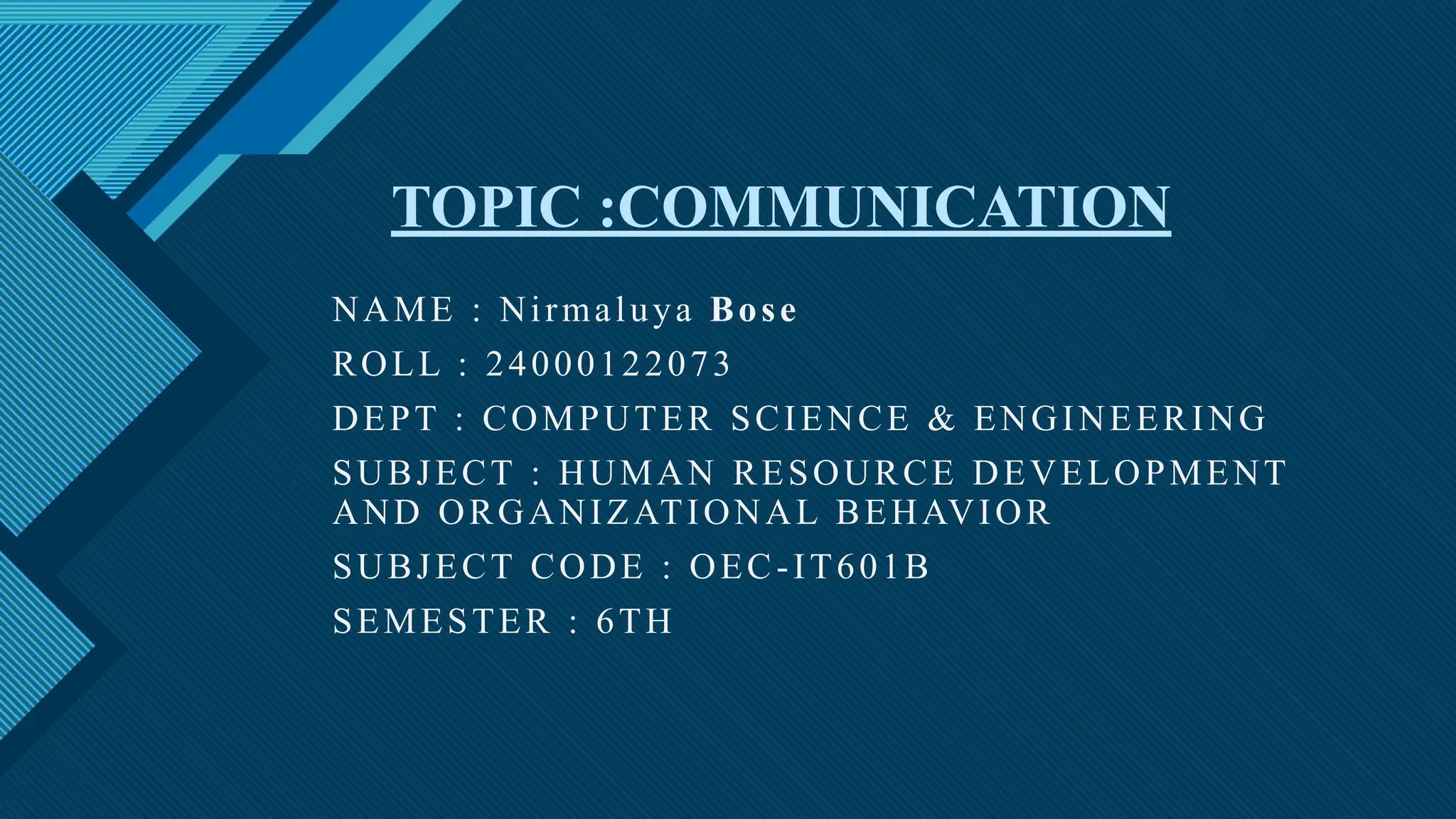 HUMAN RESOURCE DEVOLOPMENT PPT FOR 6TH SEM | PDF