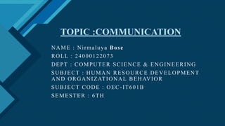 HUMAN RESOURCE DEVOLOPMENT PPT FOR 6TH SEM | PDF