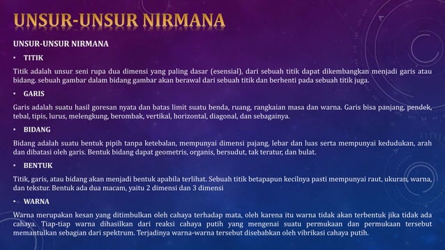 Pengertian Nirmana | PPSX
