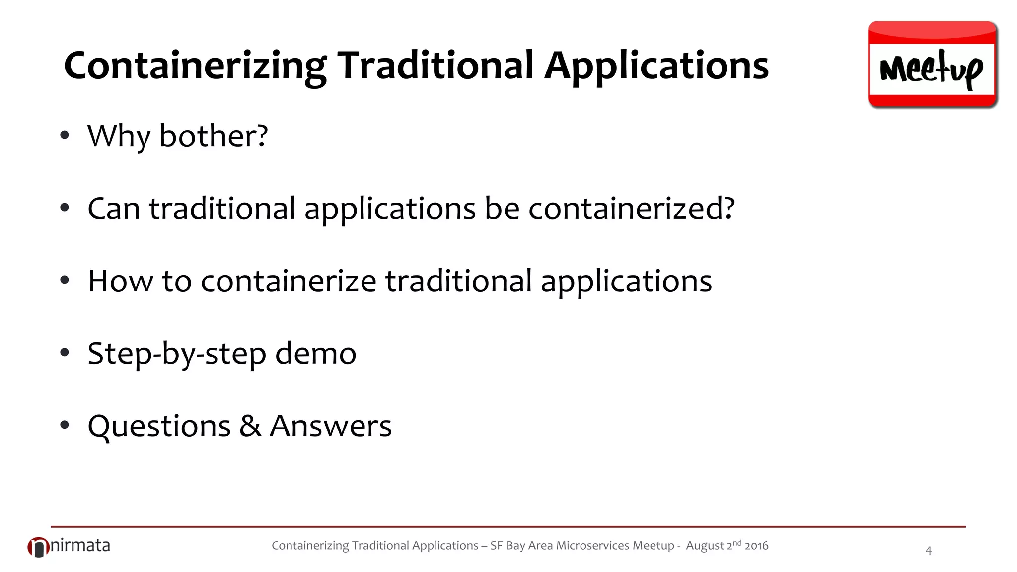 Containerizing Traditional Applications | PDF