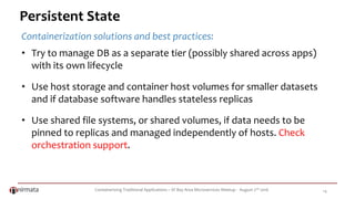 Containerizing Traditional Applications | PDF