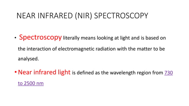 NIRS | PPTX | Chemistry | Science