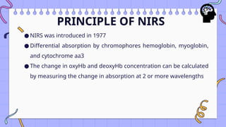 NIRS(Near Infrared Spectroscopy) in Neoantes | PPTX