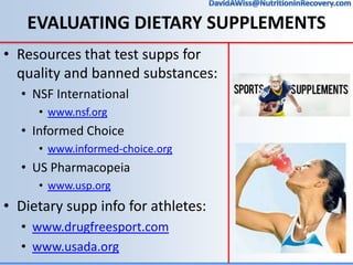 Sports Supplements | PPTX