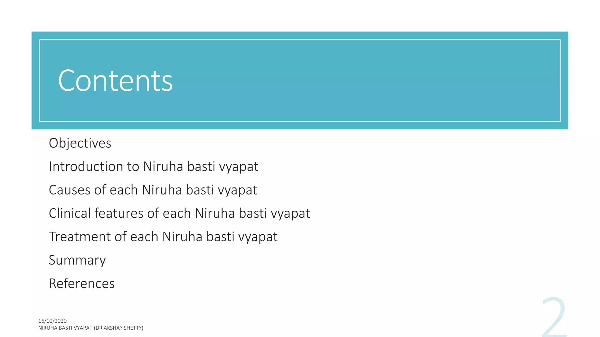 Niruha basti vyapat | PPTX