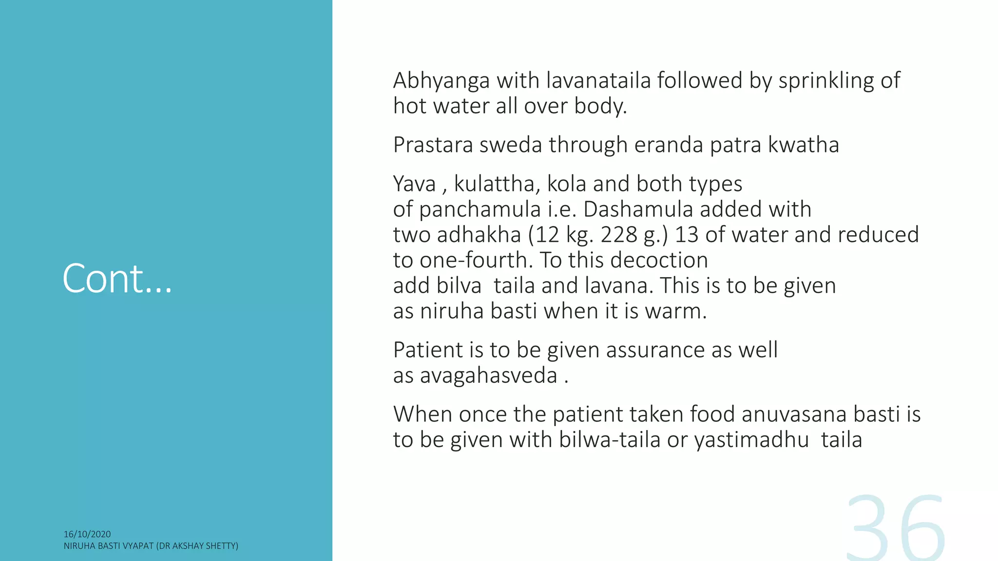 Niruha basti vyapat | PPTX