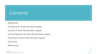 Niruha basti vyapat | PPTX | Ear, Nose and Throat Conditions | Diseases ...