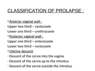 PROLAPSE UTERUS | PPT