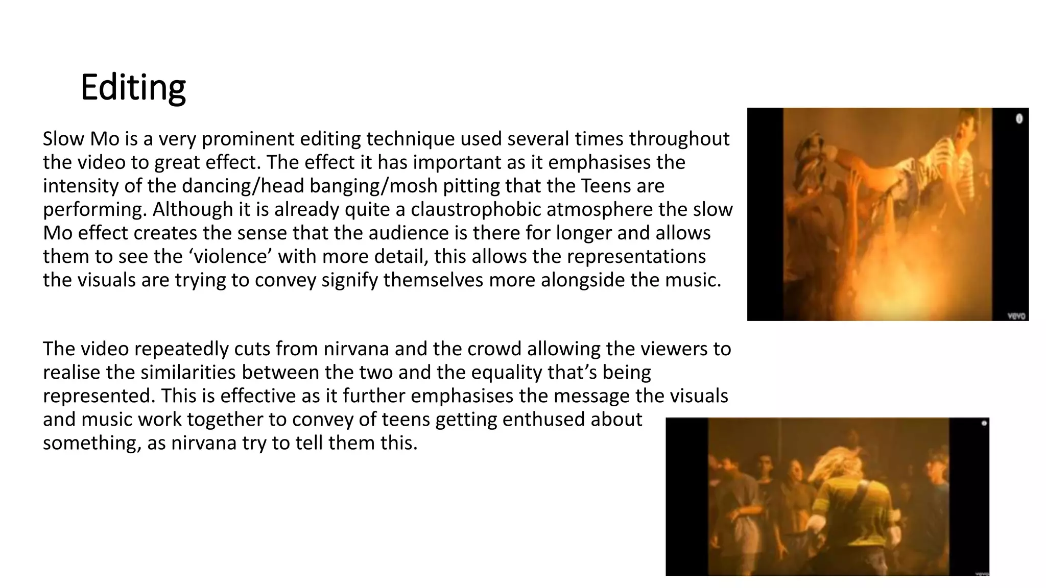 Nirvana vid analysis | PPTX