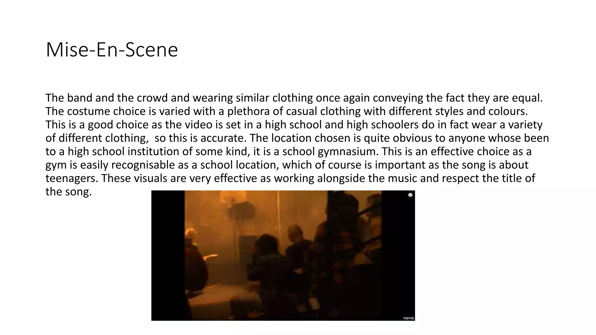 Nirvana vid analysis | PPTX