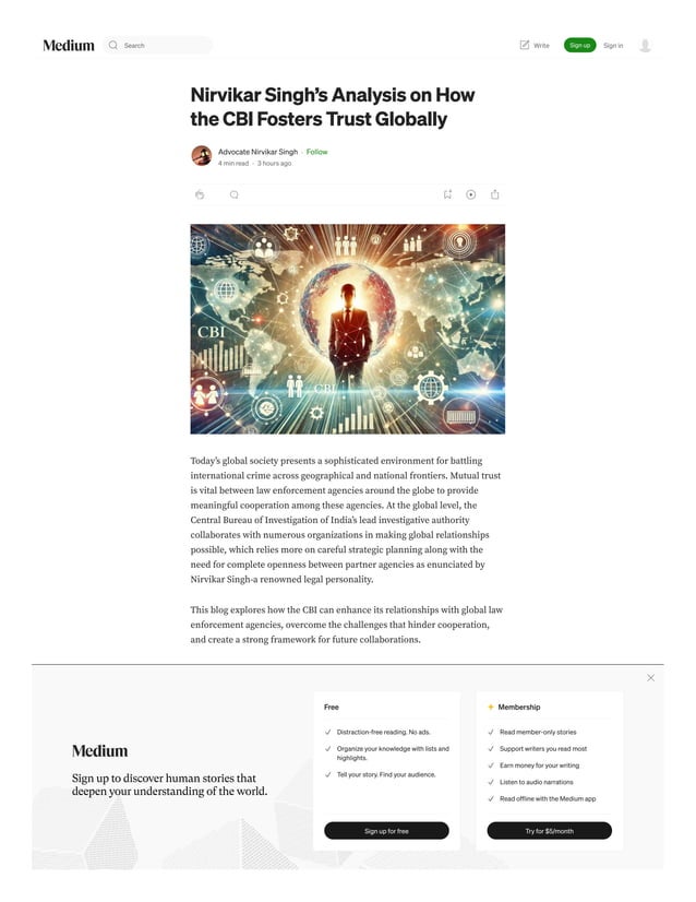 Nirvikar Singh’s Analysis on How the CBI Fosters Trust Globally | PDF