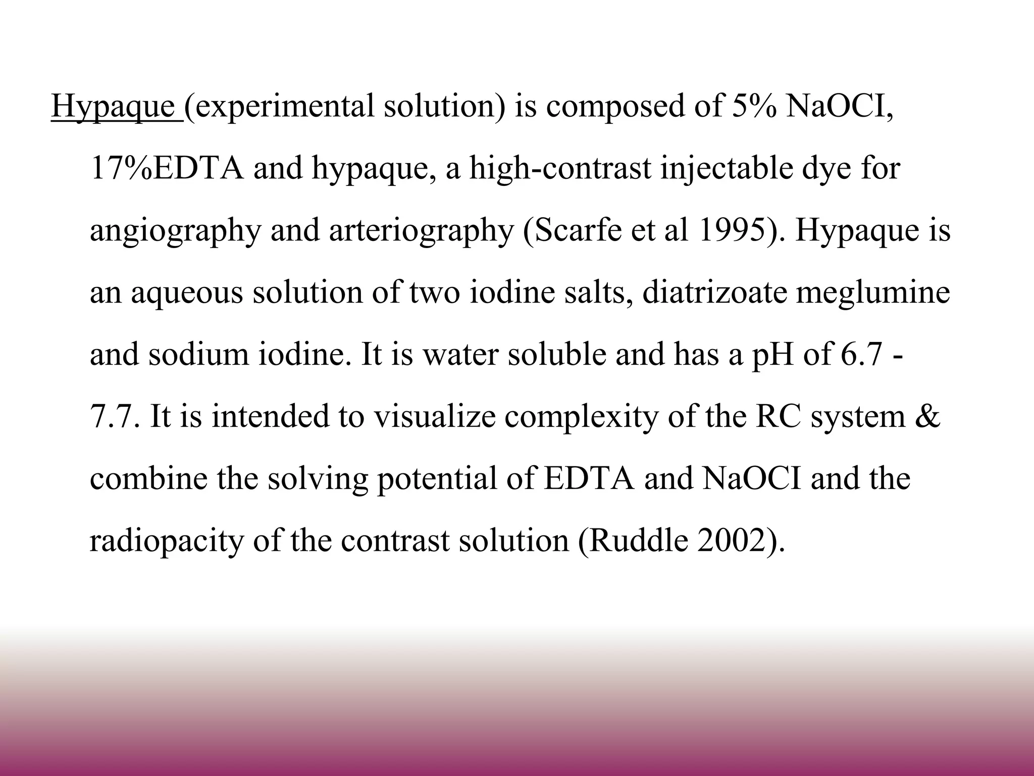 Root canal chelating agents | PPT