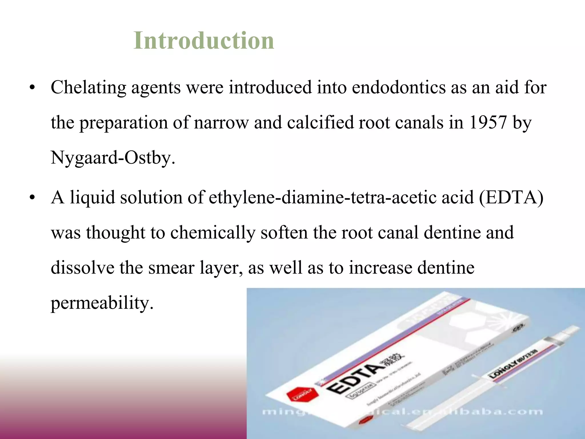 Root canal chelating agents | PPT