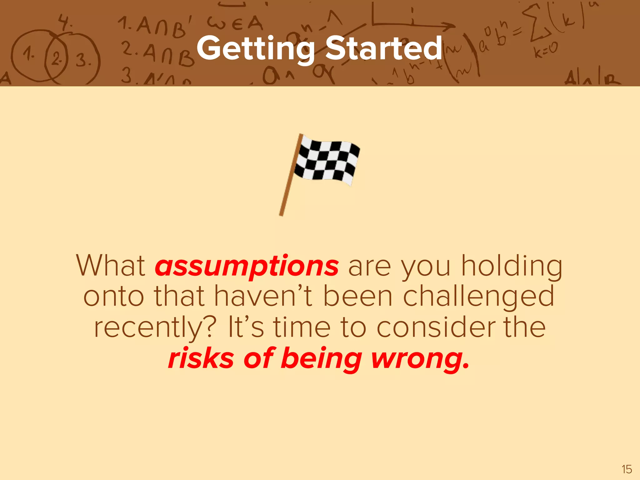 Your assumptions are probably wrong. | PDF