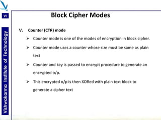 NIS block cipher modes network and information security | PPT