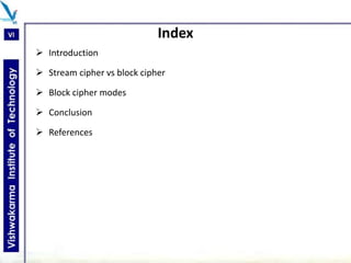 NIS block cipher modes network and information security | PPT