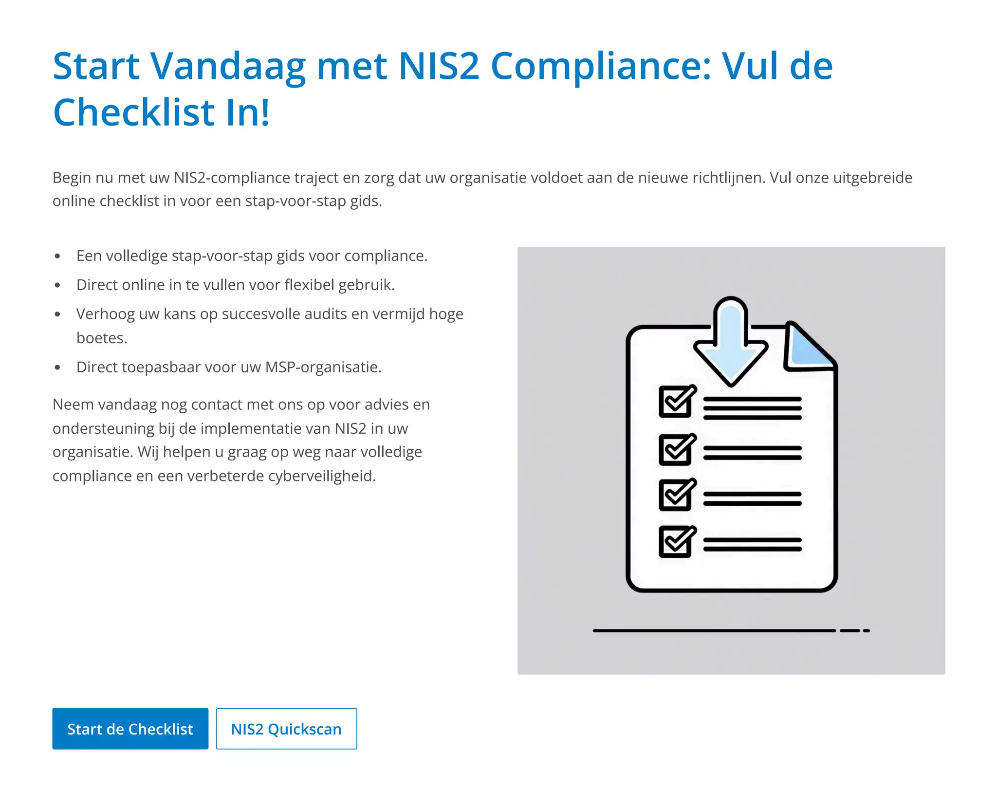 NIS2 Checklist voor Managed Service Providers (MSP's) | PDF